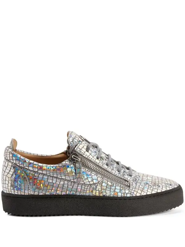 GIUSEPPE ZANOTTI Frankie Kaleido Low-top Sneakers - Grey