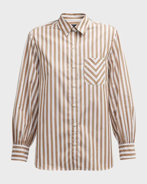 Rag & Bone Maxine Striped Shirt - Brwstripe