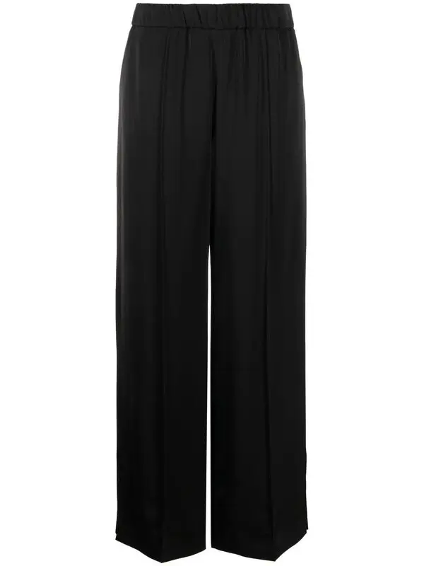 JIL SANDER Pressed-crease Palazzo Pants - Black