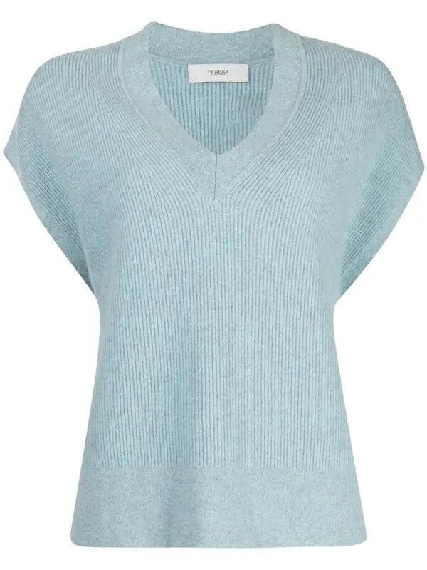 Pringle Of Scotland Ribbed-knit Jumper - Blue
