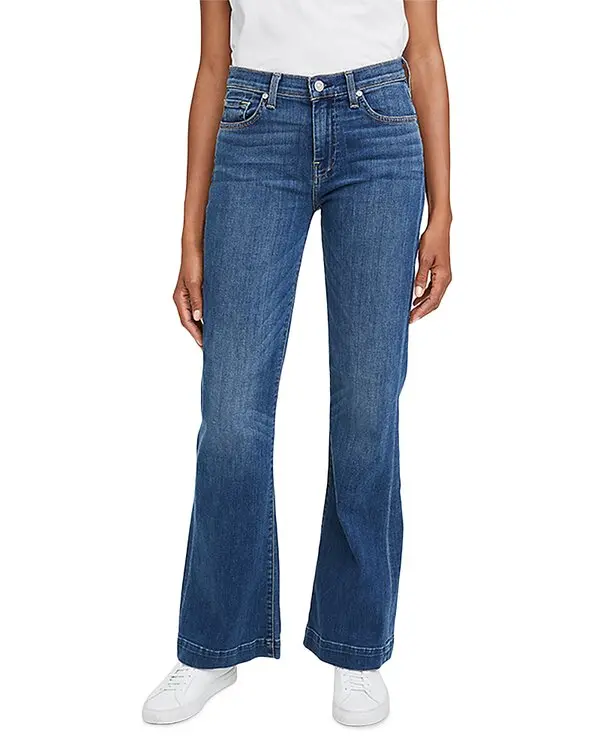 7 For All Mankind Dojo Mid-rise Wide Leg Trouser Jeans