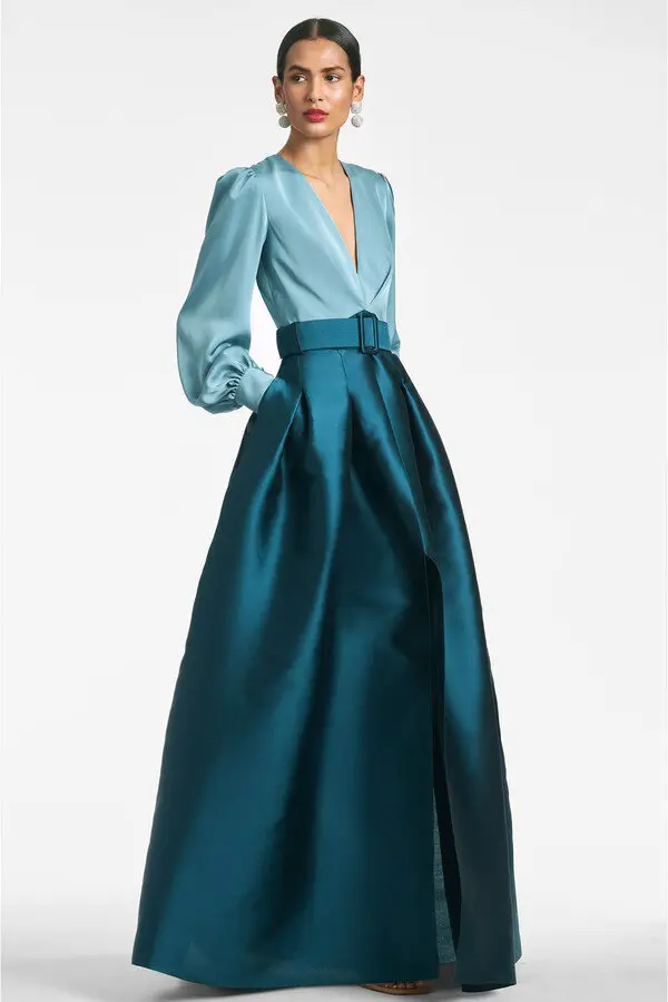 Sachin & Babi Zoe Gown - Teal