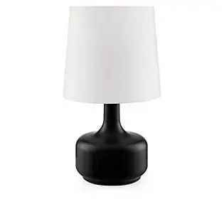 HOMEROOTS 17' Metal Bedside Table Lamp W/shade