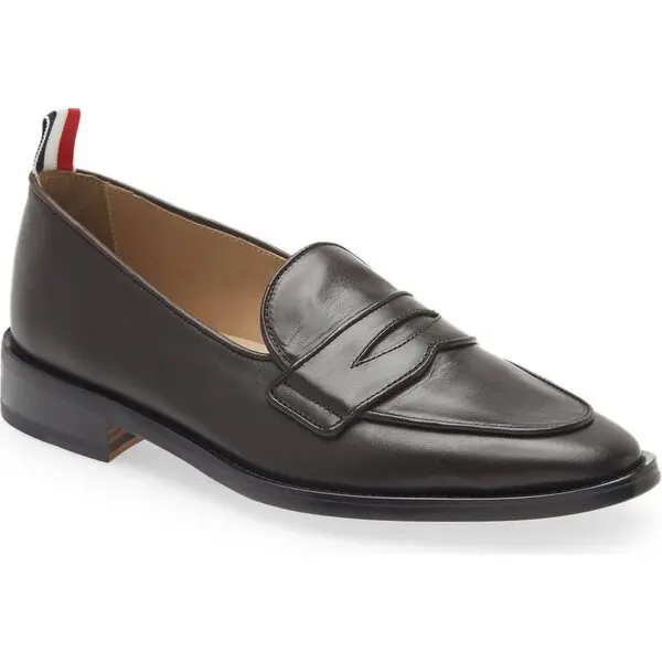 Thom Browne Varsity Penny Loafer - Dark Brown