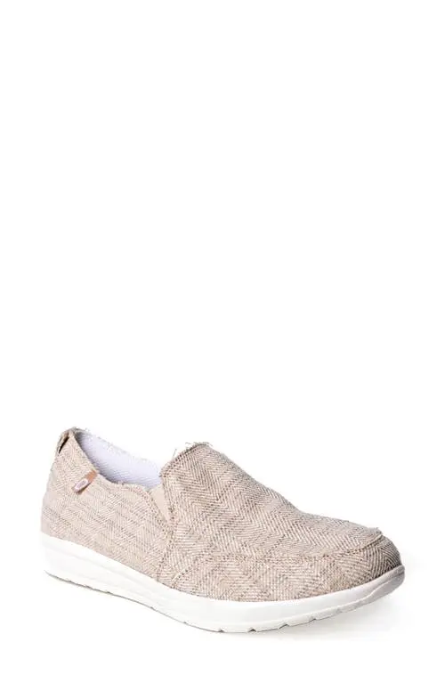 Minnetonka Expanse Slip-on Sneaker - Tan Herringbone