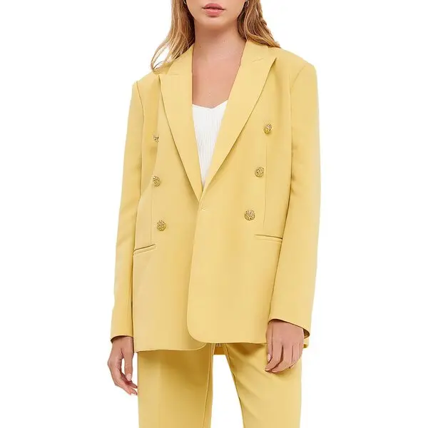 English Factory Structured Double Breasted Blazer