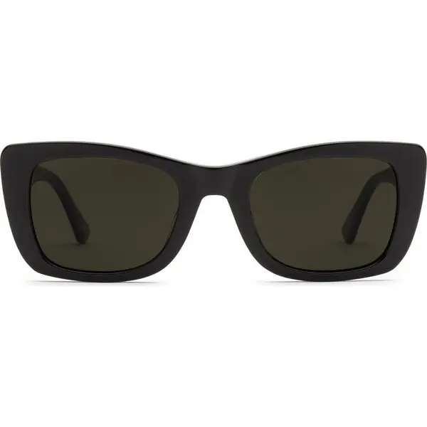Electric Portofino 52mm Rectangular Sunglasses - Gloss Black/grey Polar