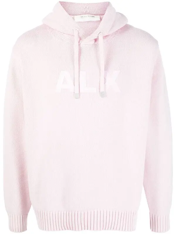 1017 Alyx 9sm Logo-print Knitted Hoodie