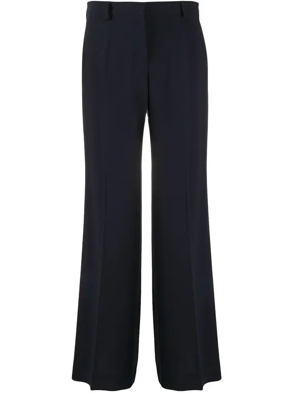 Alberto Biani High-rise Wide-leg Trousers - Blue