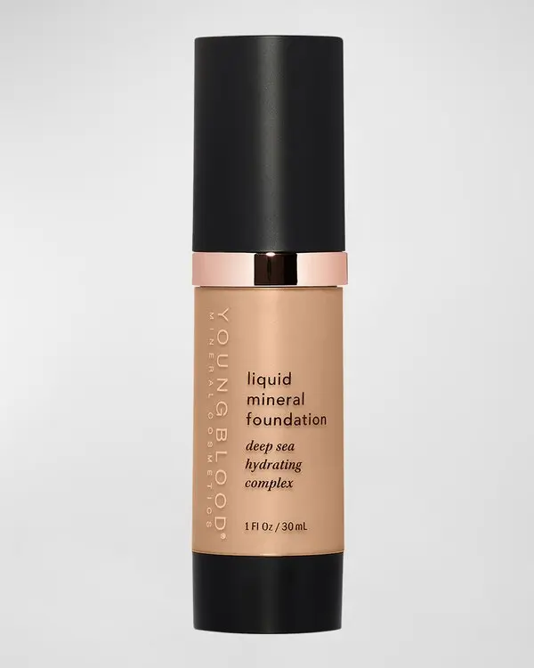 YOUNGBLOOD MINERAL COSMETICS Liquid Mineral Foundation Deep Sea Hydrating Complex, 1 Oz - Capri