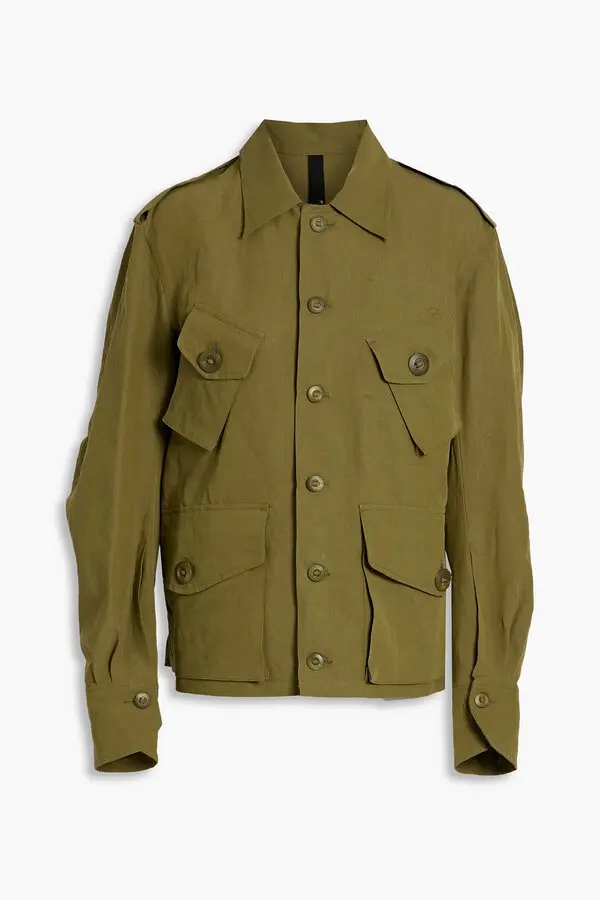 PETAR PETROV Mue Linen-cotton Blend Jacket