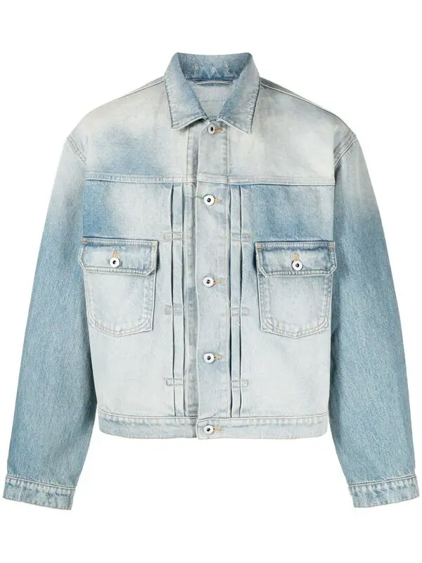 Kenzo Faded Denim Trucker Jacket - Blue