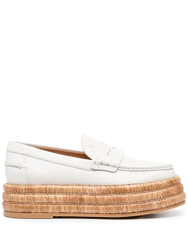 TOD'S Platform Leather Loafers