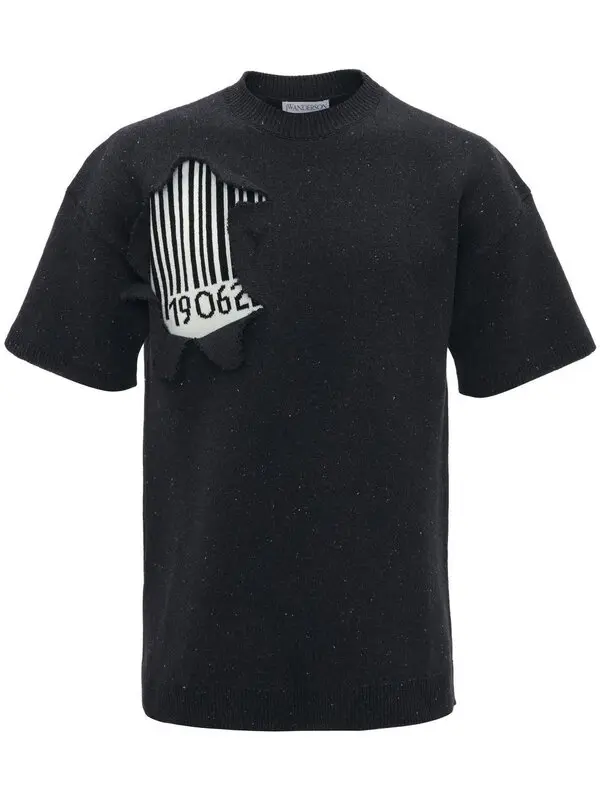 JW Anderson Barcode Print Sweatshirt - Black