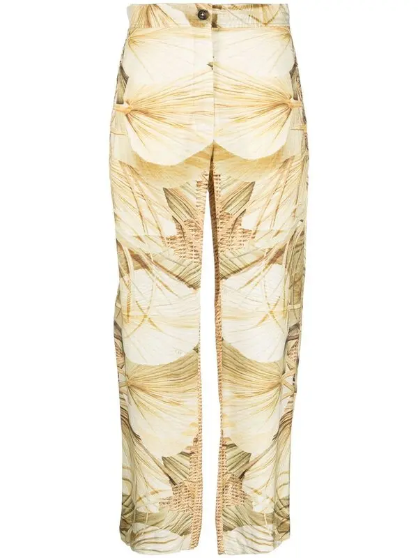 FAY Nature-print Trousers