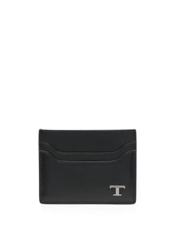 TOD'S Logo-plaque Card Holder - Black