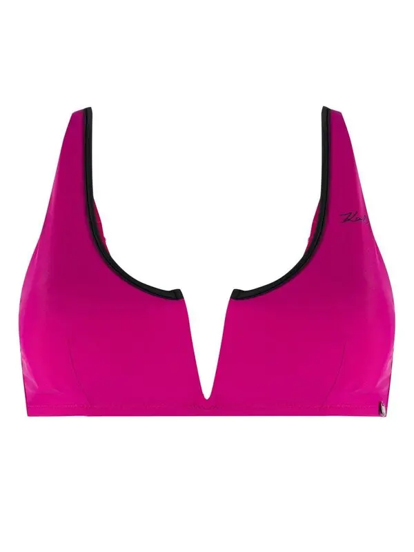 Karl Lagerfeld Dna Binding Bandeau Bikini Top