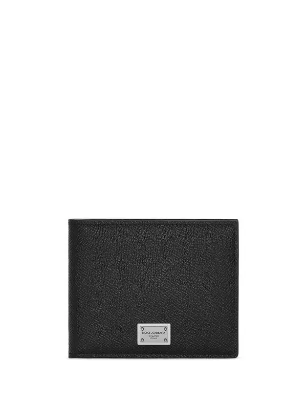 Dolce & Gabbana Logo-tag Leather Bifold Wallet - Black