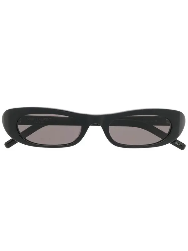 Saint Laurent Sl 557 Slim Oval Sunglasses - Black