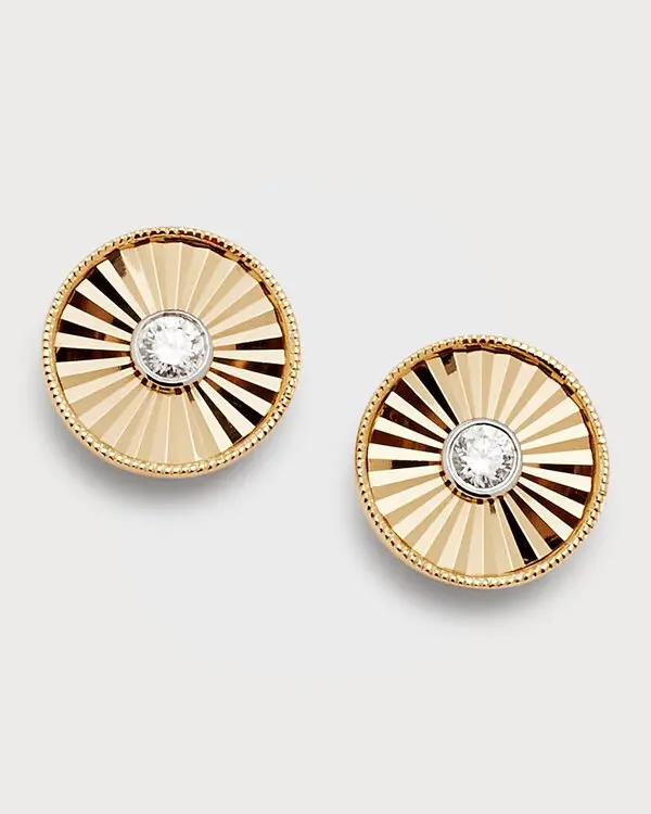 FREDERIC SAGE 18k Bella Round Diamond Stud Earrings - One-color