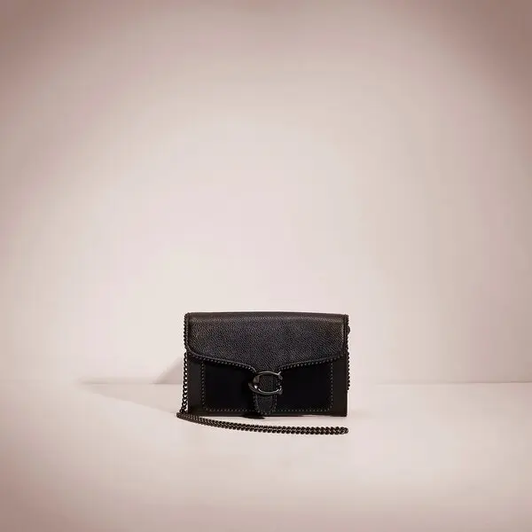 Coach Restored Tabby Chain Clutch With Beadchain