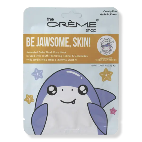 THE CREME SHOP Be Jawsome, Skin! Animated Baby Shark Sheet Mask