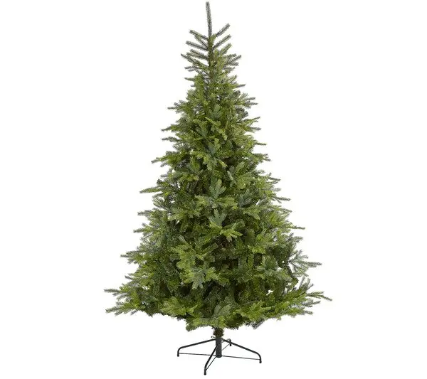 NEARLY NATURAL 8' North Carolina Spruce Christm As Tree