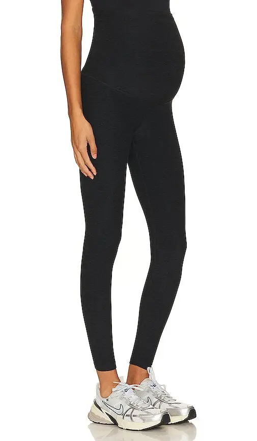 Beyond Yoga Spacedye Love The Bump Maternity Midi Legging In Black