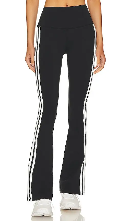 Splits59 Raquel High Waist 32 Supplex Flare Legging In Black - Black & White