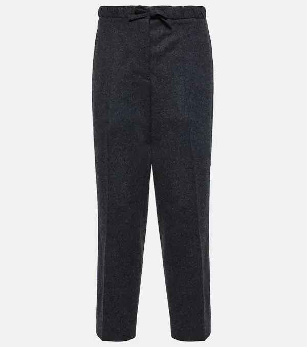 JIL SANDER Virgin Wool Straight Trousers