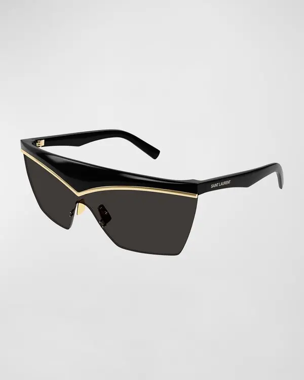 Saint Laurent Logo Shield Sunglasses