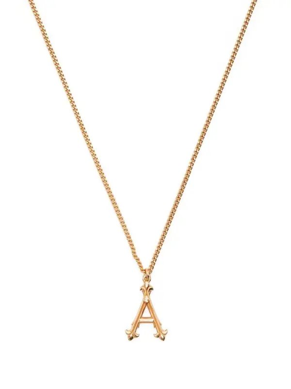 Emanuele Bicocchi Alphabet Pendant Necklace - Gold