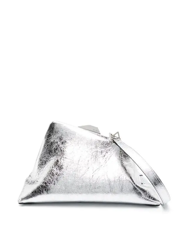 Attico Metallic Leather Clutch Bag