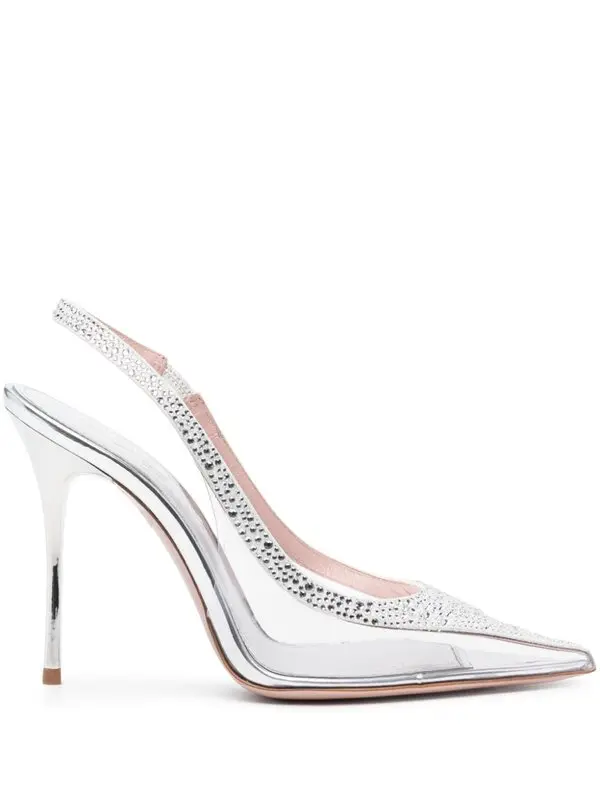 GEDEBE Clo 11mm Crystal-embellished Pumps