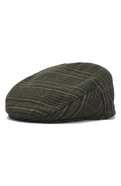 Barbour Wilkin Herringbone Driving Cap - Olive Check