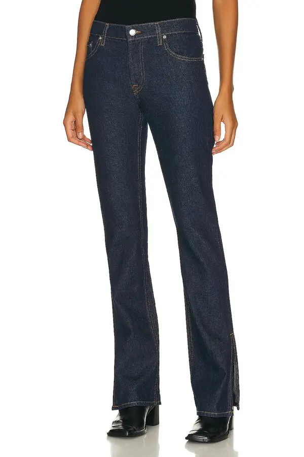GRLFRND Hailey Low Rise Slim Boot Jeans