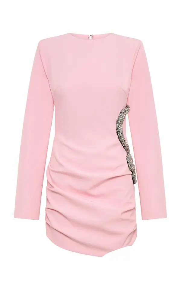 Rachel Gilbert Farley Embellished Cutout Mini Dress Us 4 Only - Pink ...