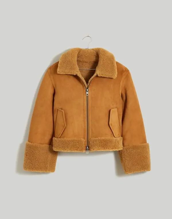 Madewell Shearling Zip-front Jacket