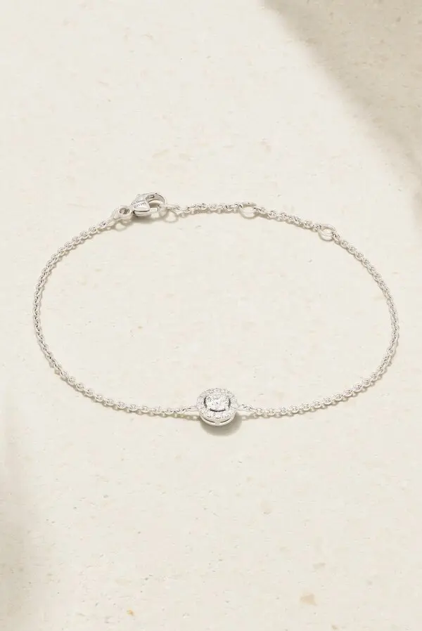 De Beers Aura 18-karat White Diamond Bracelet