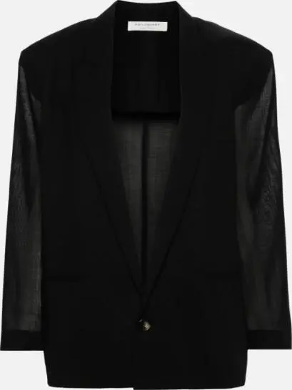Philosophy Di Lorenzo Serafini Semi-sheer Virgin Wool Blend Jacket