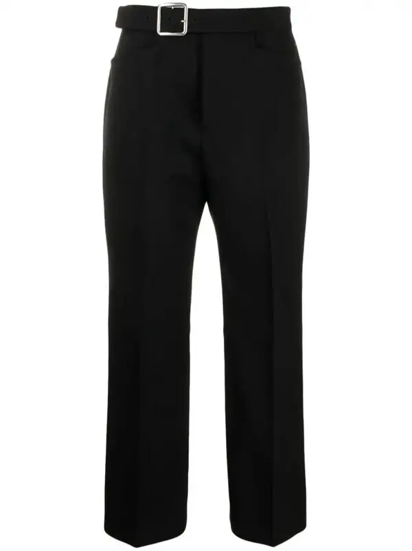 JIL SANDER Fitted Cropped Pant With Flared Hem