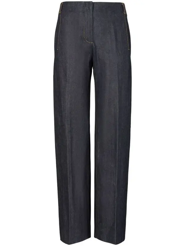 Tory Burch Selvedge Straight-leg Jeans - Blue