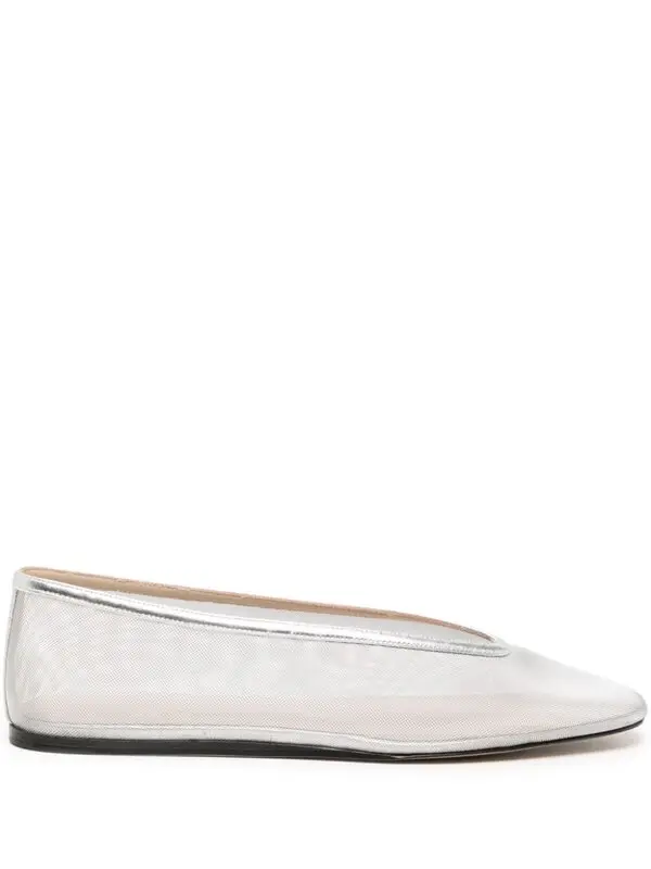 Le Monde Beryl Luna Mesh Ballerinas - Silver