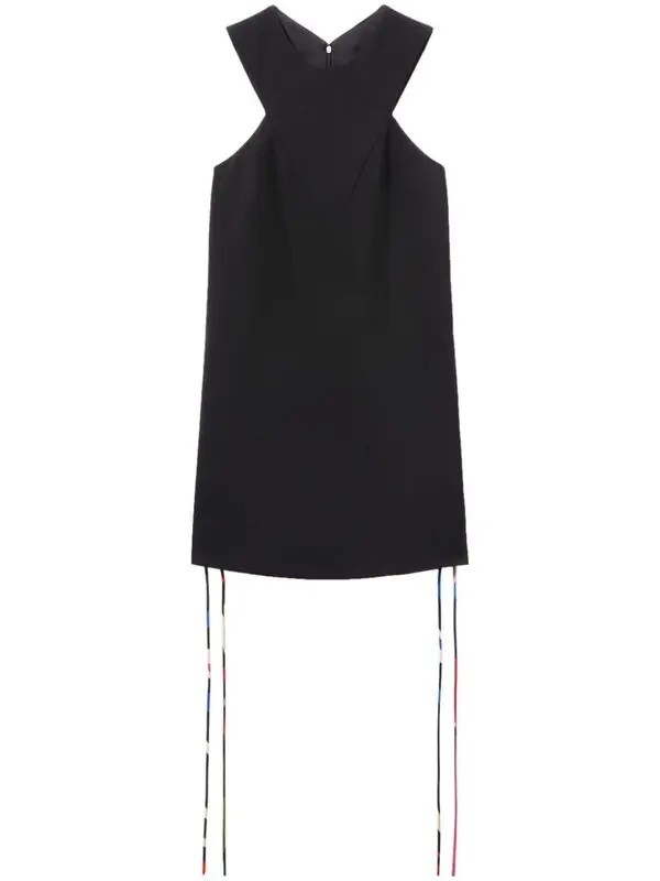 Emilio Pucci Lace-up Crepe Minidress