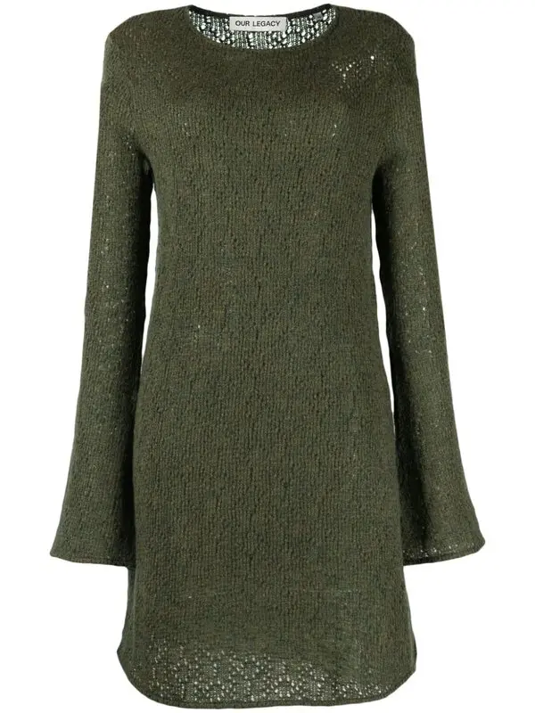 Our Legacy Two Face Crochet-knit Minidress