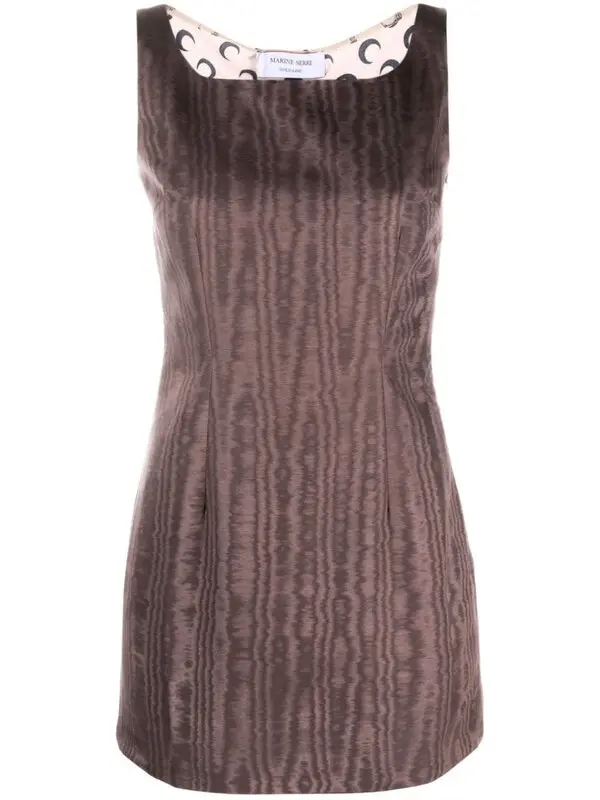 MARINE SERRE Crescent Moon Panelled Minidress