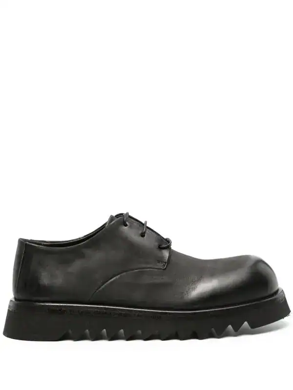 MarsèLl Chunky-Sole Leather Derby Shoes In Black 51% Off