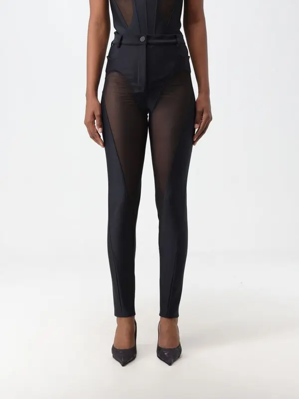 MUGLER Tulle Detail Pants