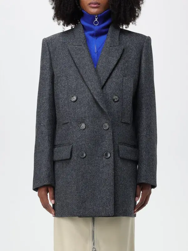 Isabel Marant Wool Double-breasted Blazer - Grey