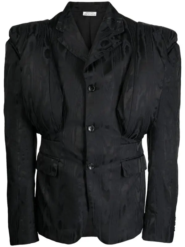 Comme Des Garçons Striped Padded Blazer